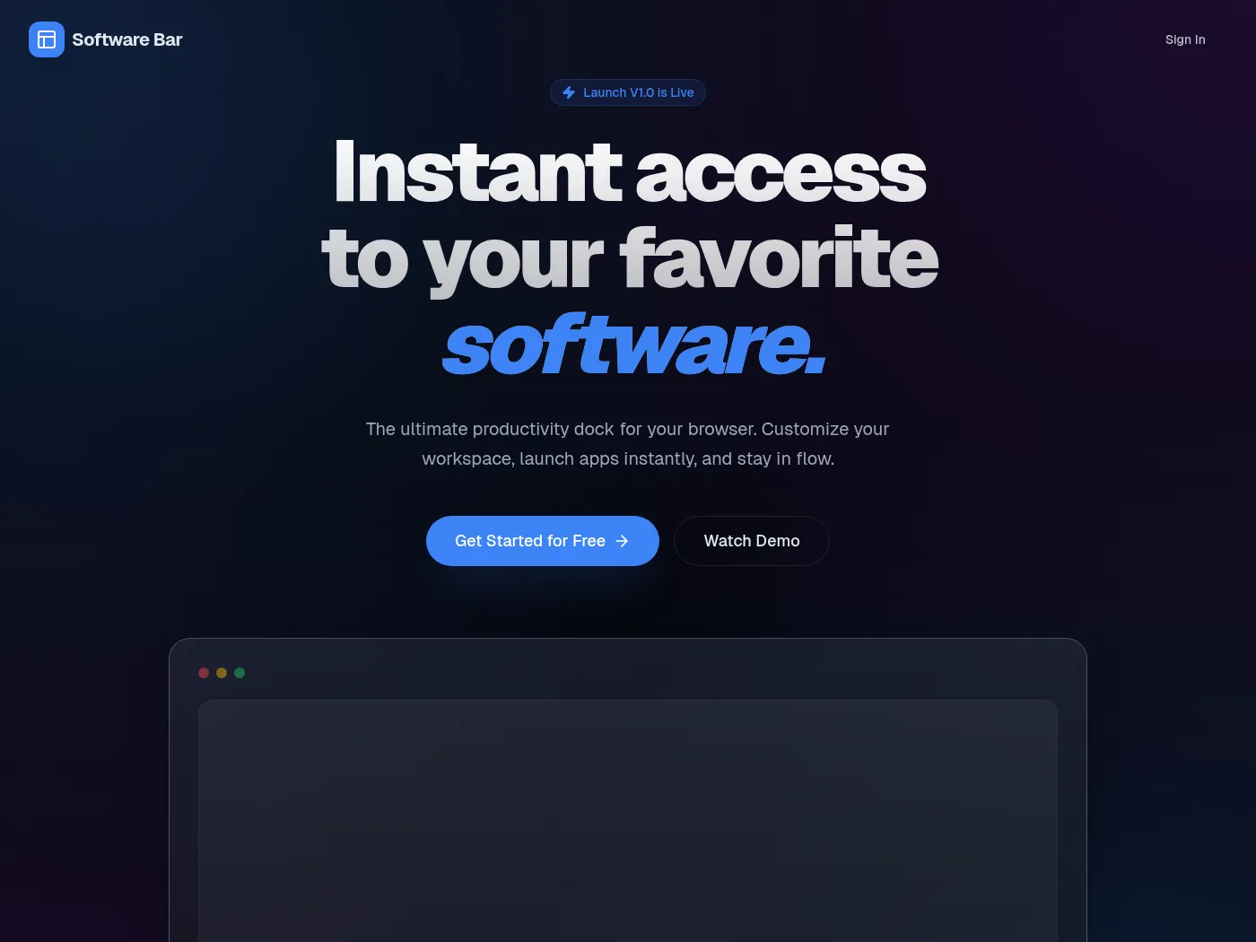 Software Bar