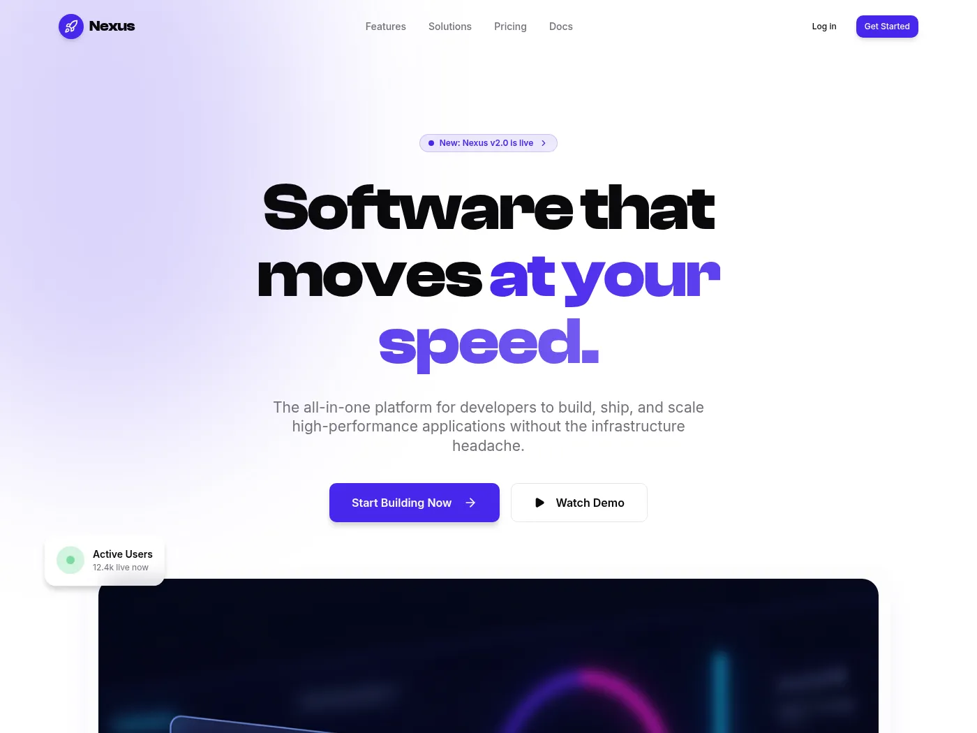 Software Landing Page