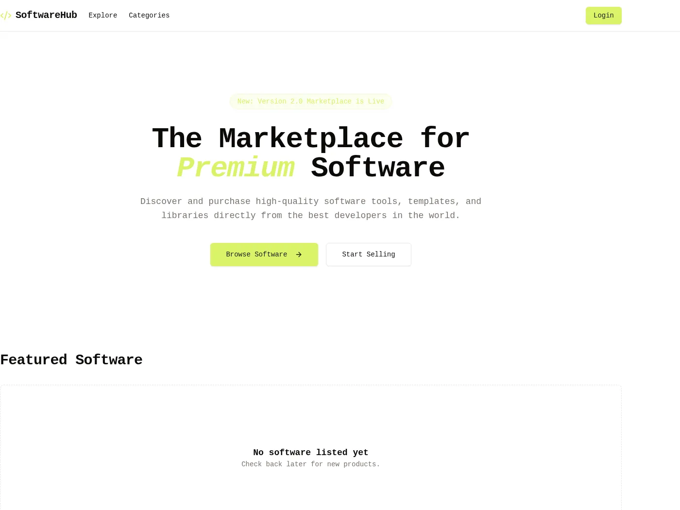 Software Market Hub