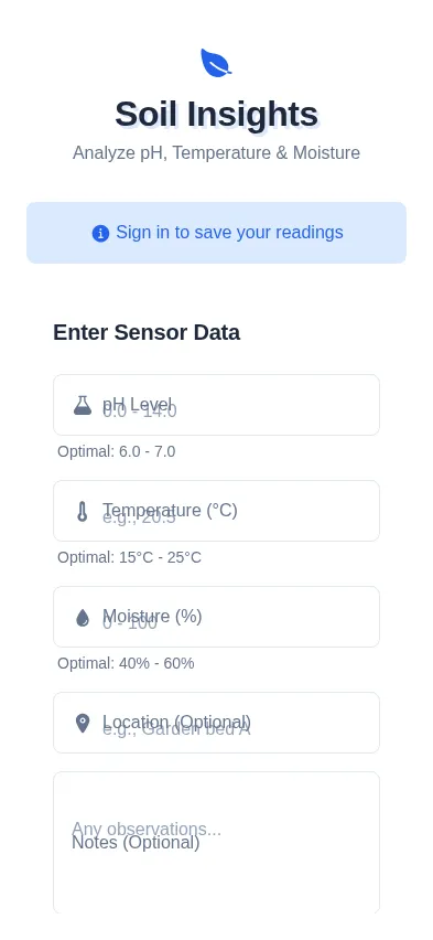 Soil Insights App