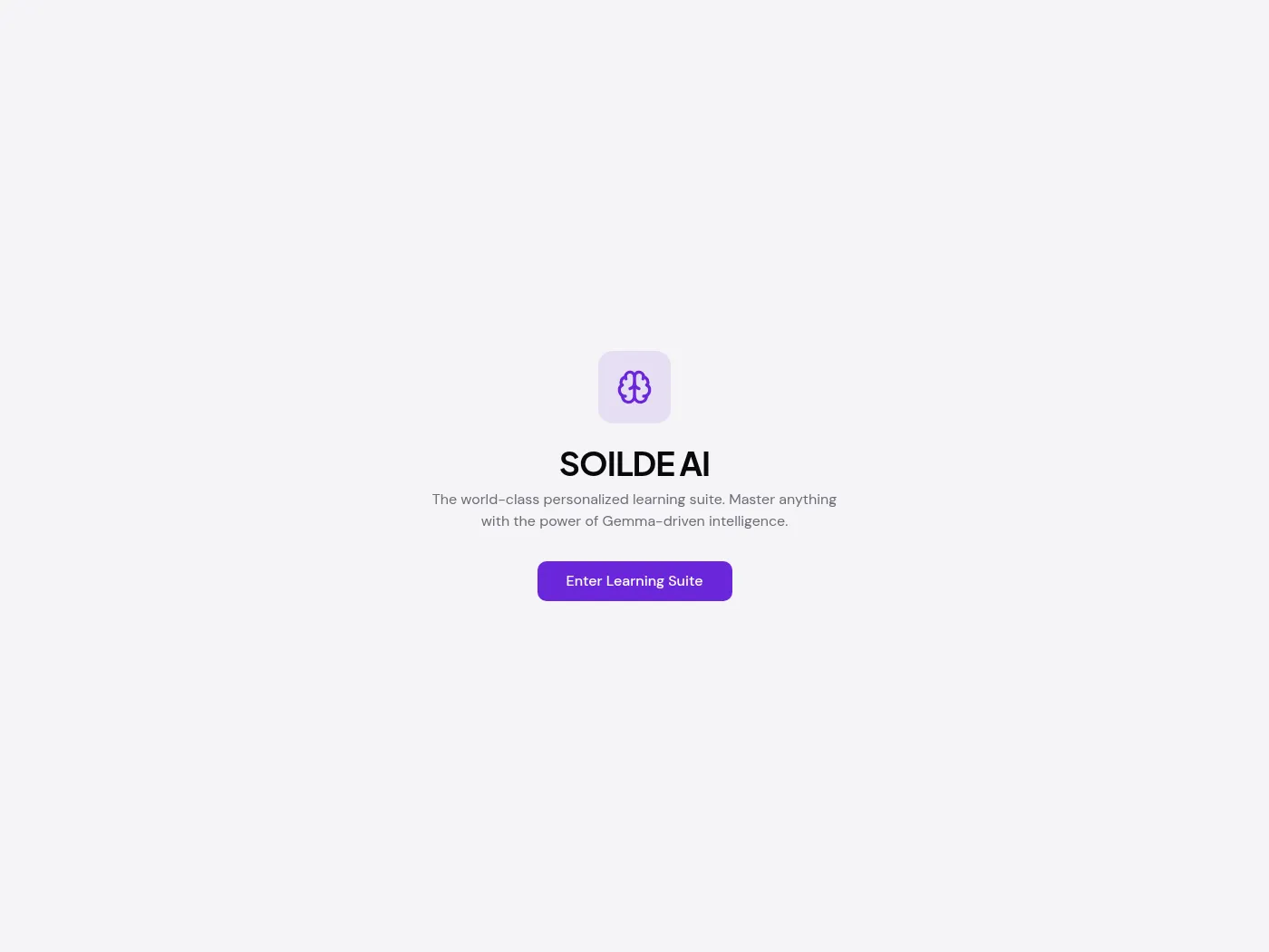 SOILDE AI Learning Suite