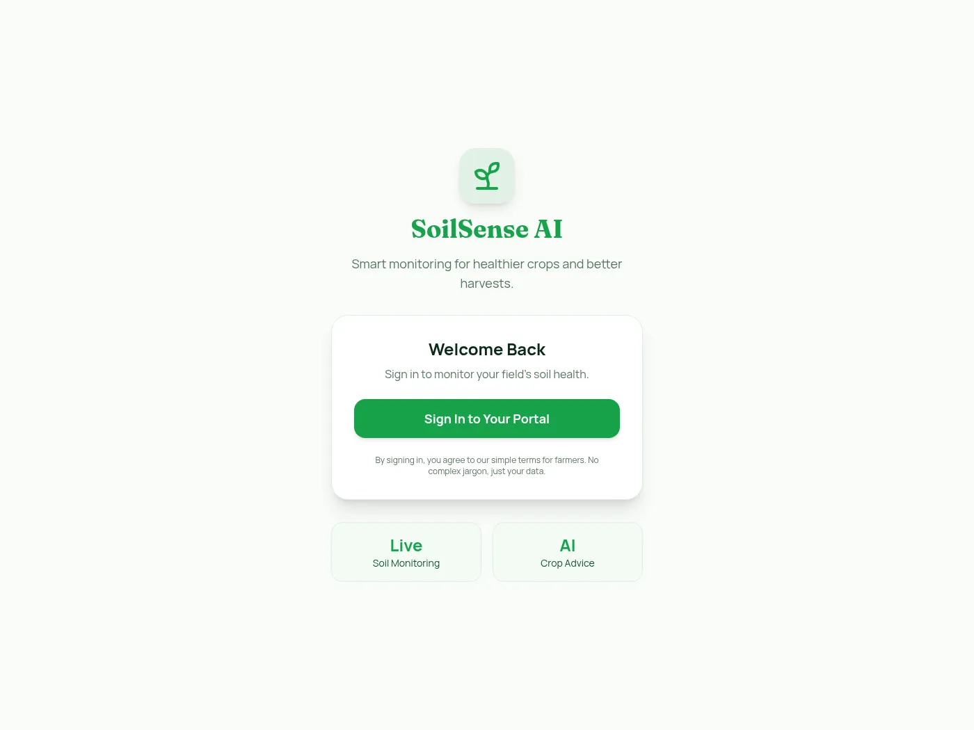 SoilSense AI Portal
