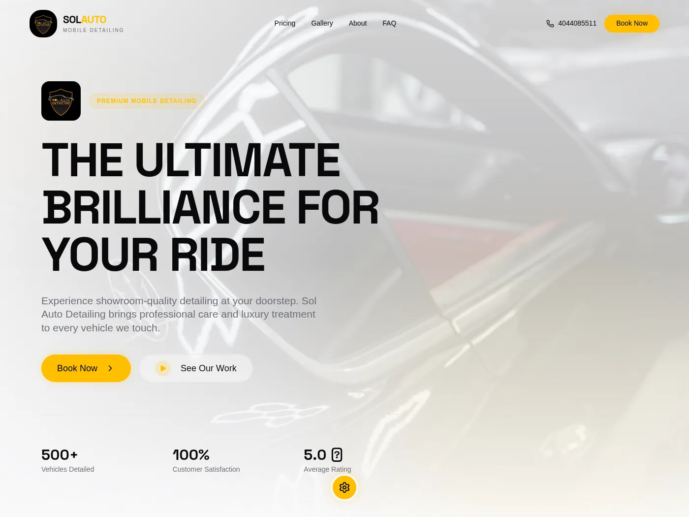 Sol Auto Detailing Site