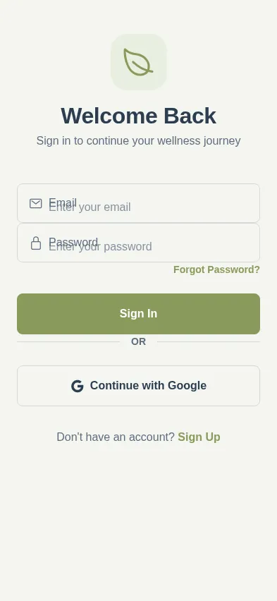 Solace Studio Wellness App