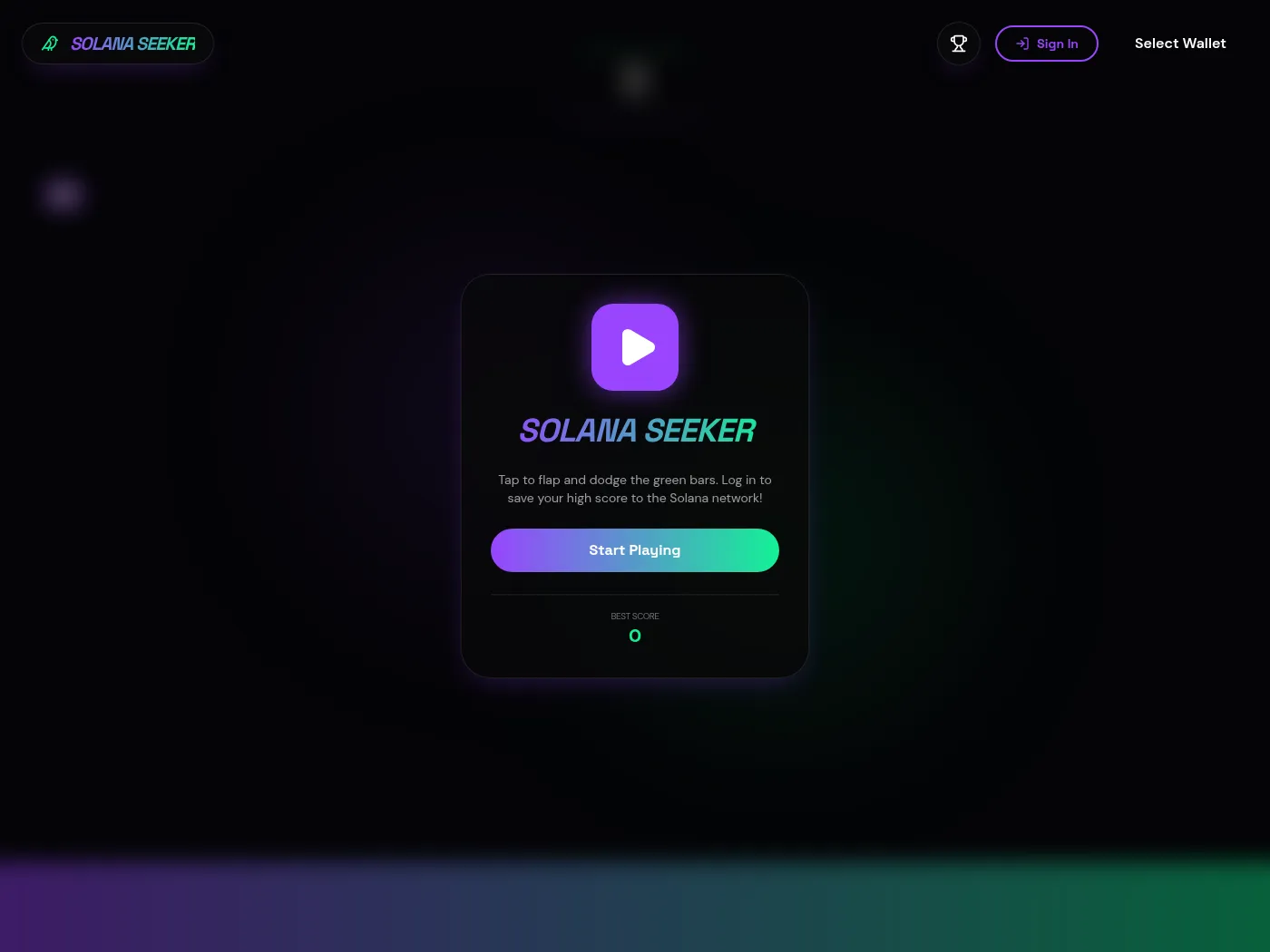 Solana Flappy Dapp