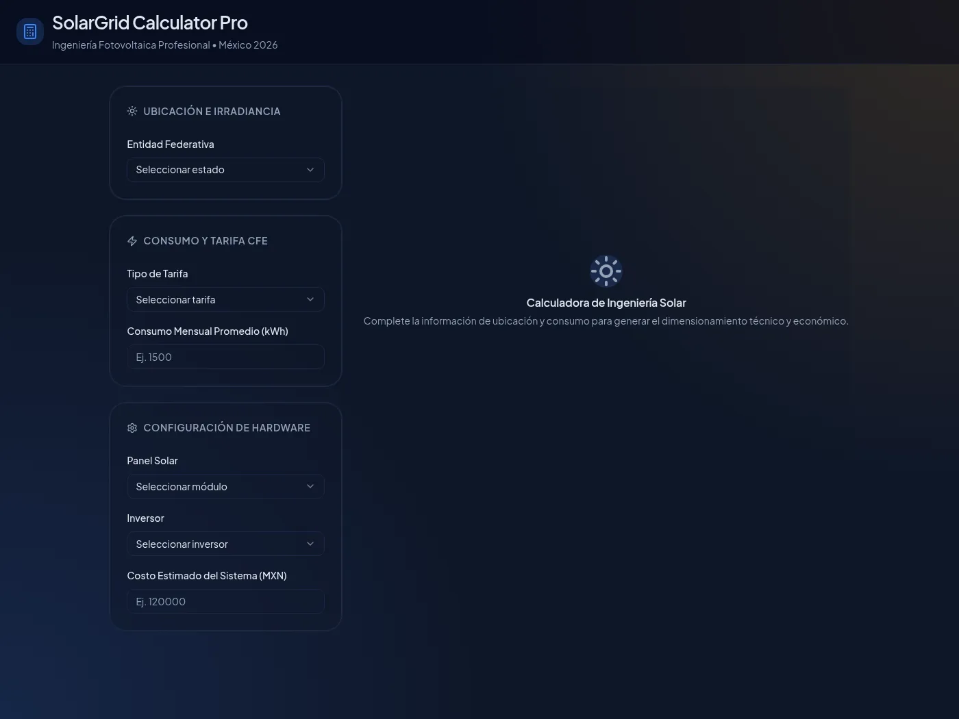 SolarGrid Calculator Pro