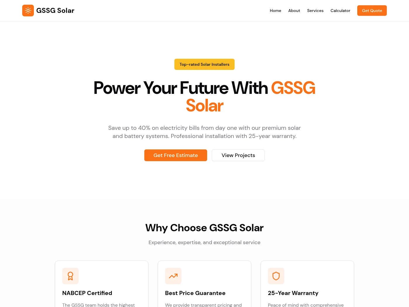 Solar Savings Web