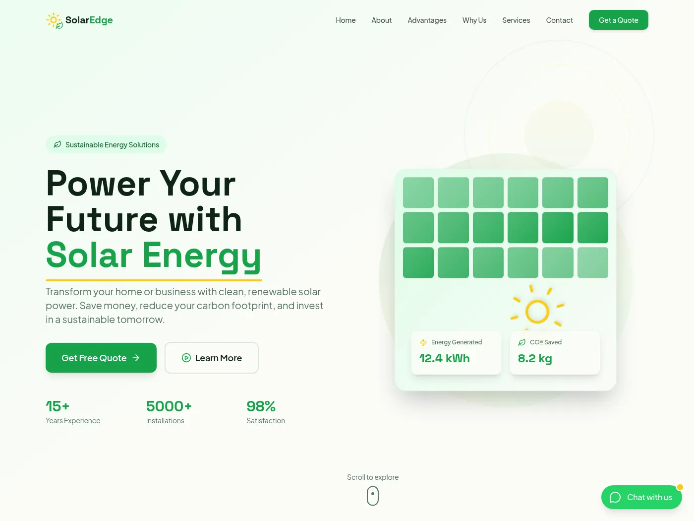 SolarEdge One Page Site