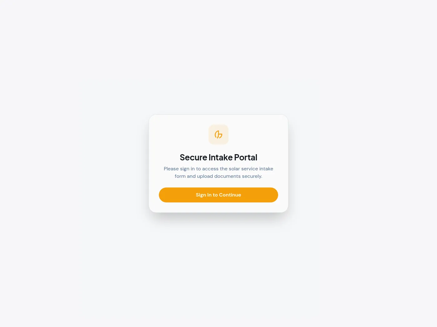 Solar Services Intake Form