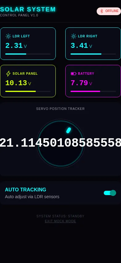 Solar Servo Control App