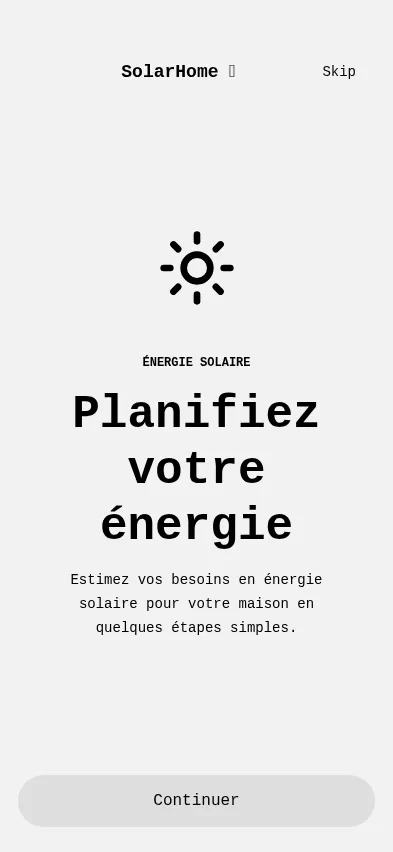 SolarHome Sizing App