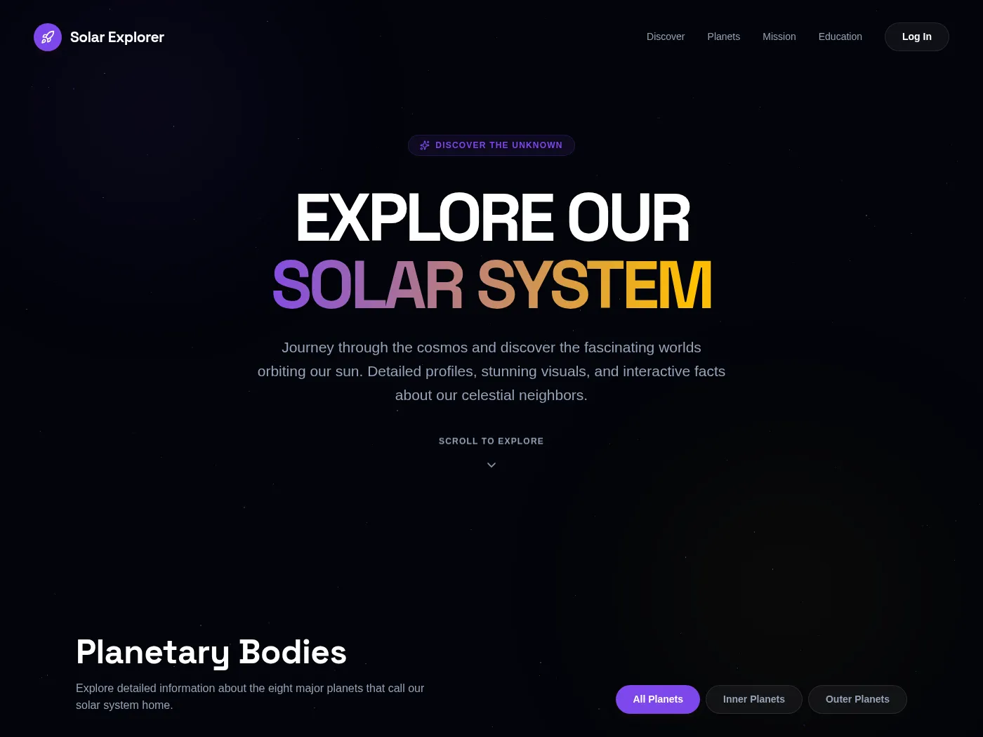 Solar System Explorer