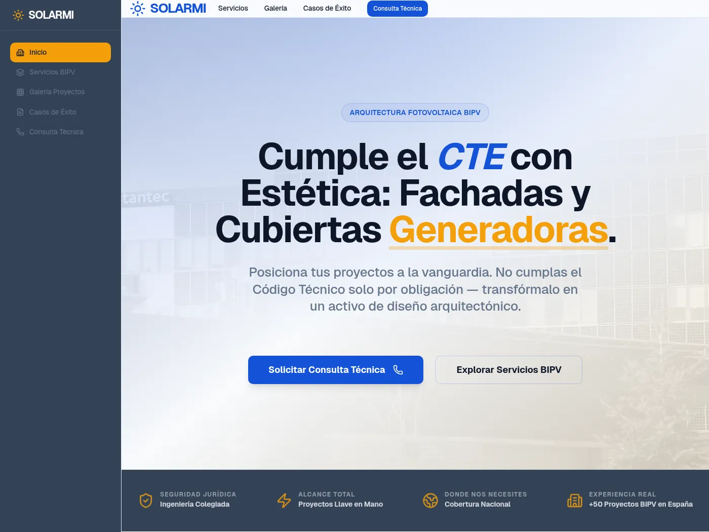 Solarmi BIPV Web Portal