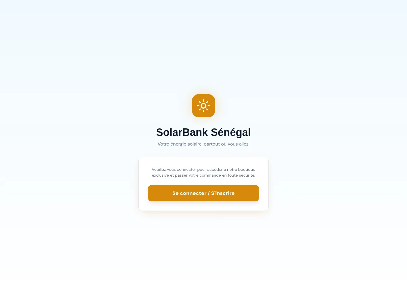 SolarBank Sénégal Landing
