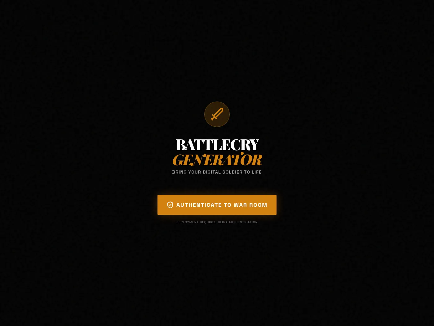 BattleCry Generator