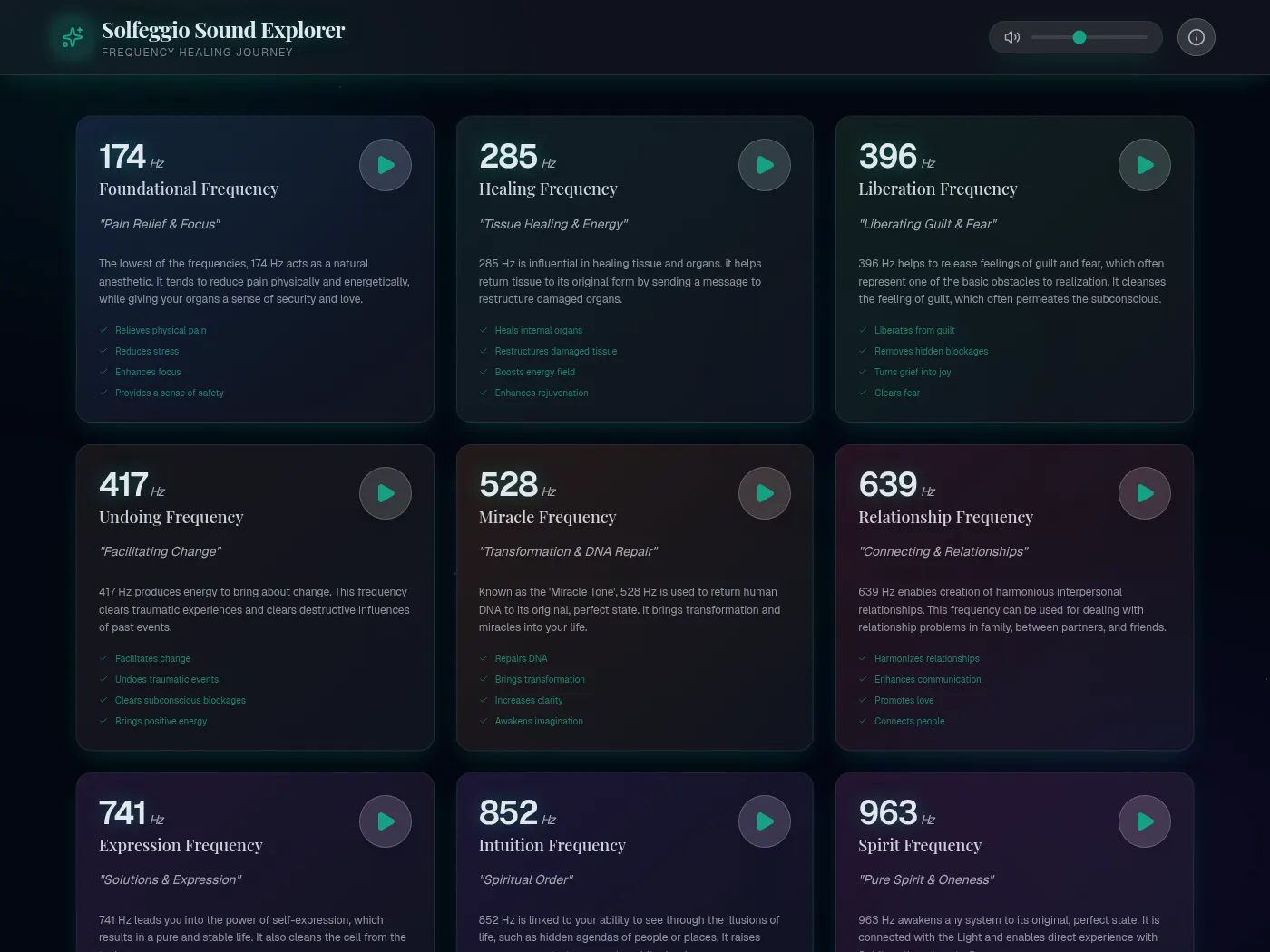 Solfeggio Sound Explorer