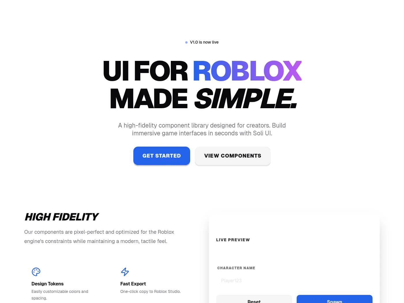 Soli UI for Roblox