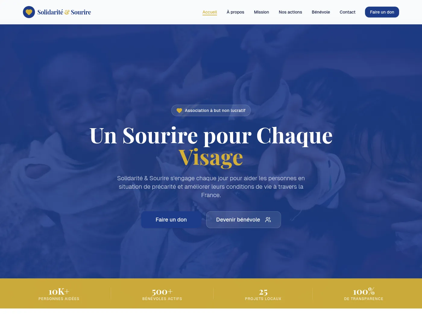 Solidarité & Sourire Site