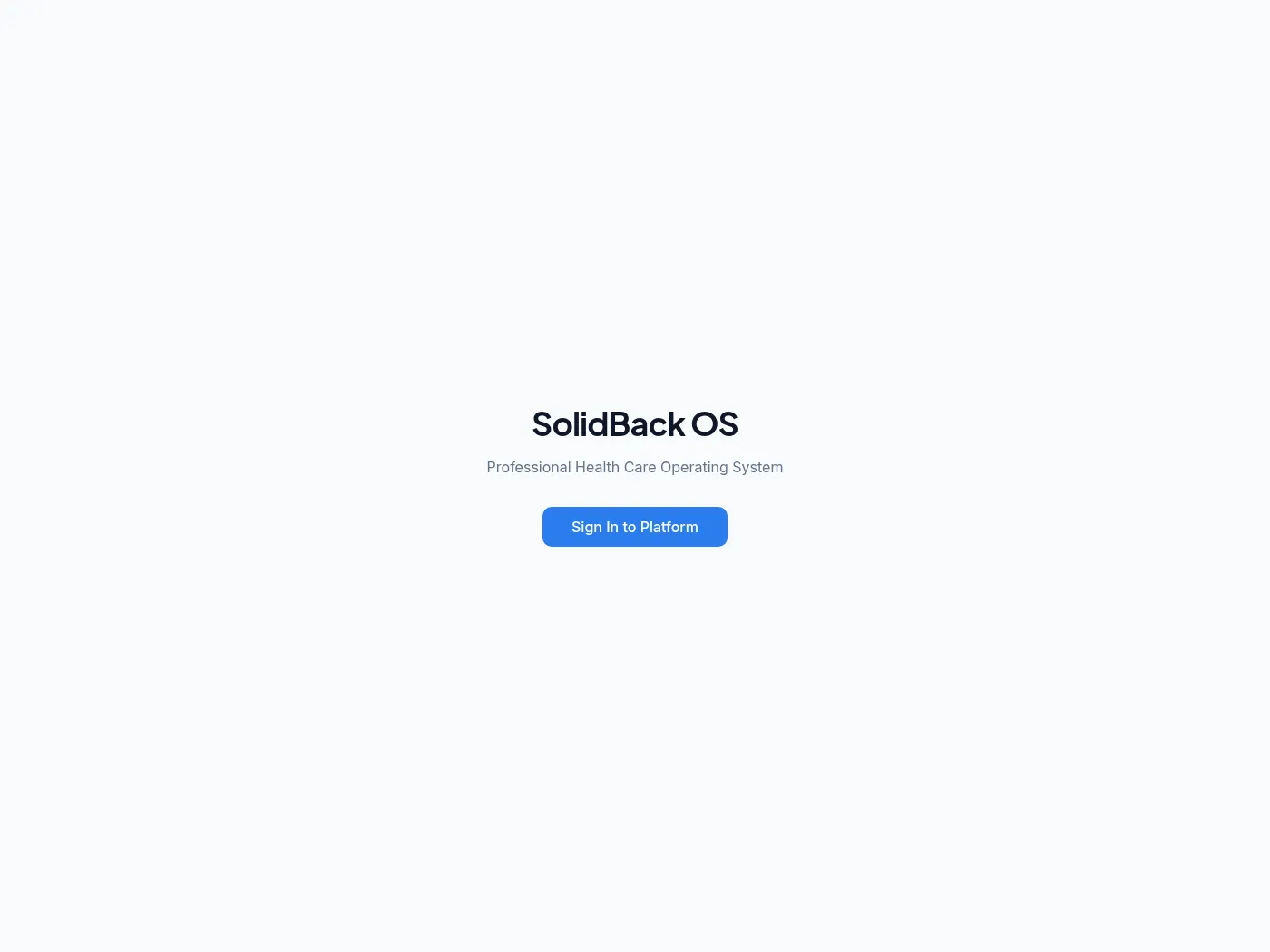 SolidBack OS Platform