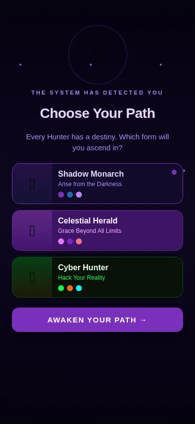 Solo Leveling System App