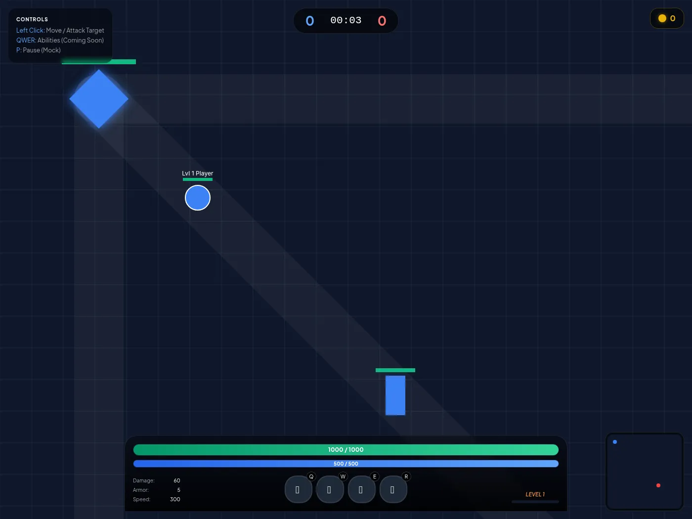 Solo MOBA Browser Game