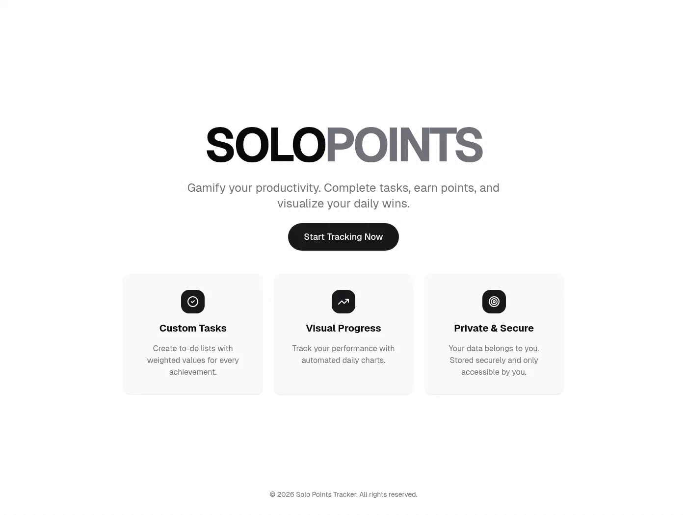 Solo Points Tracker