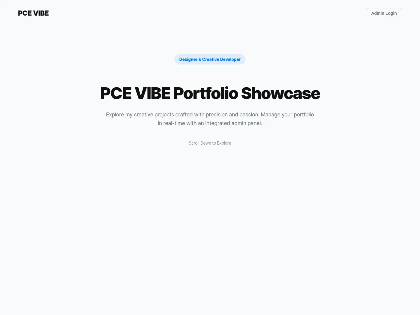 Solo Portfolio Showcase