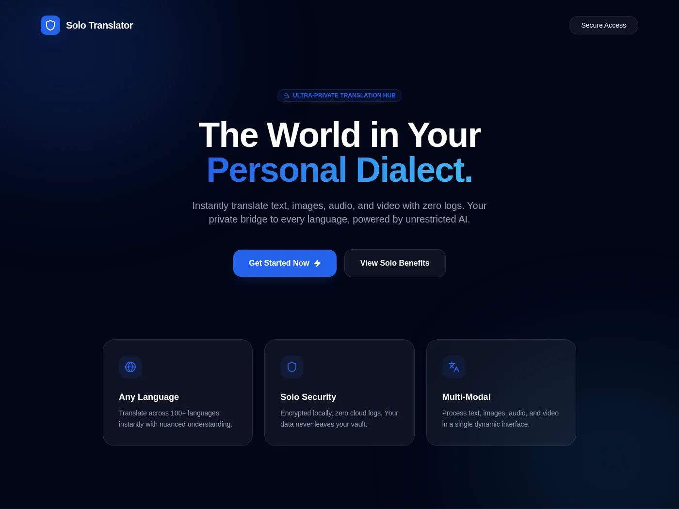 Solo Universal Translator