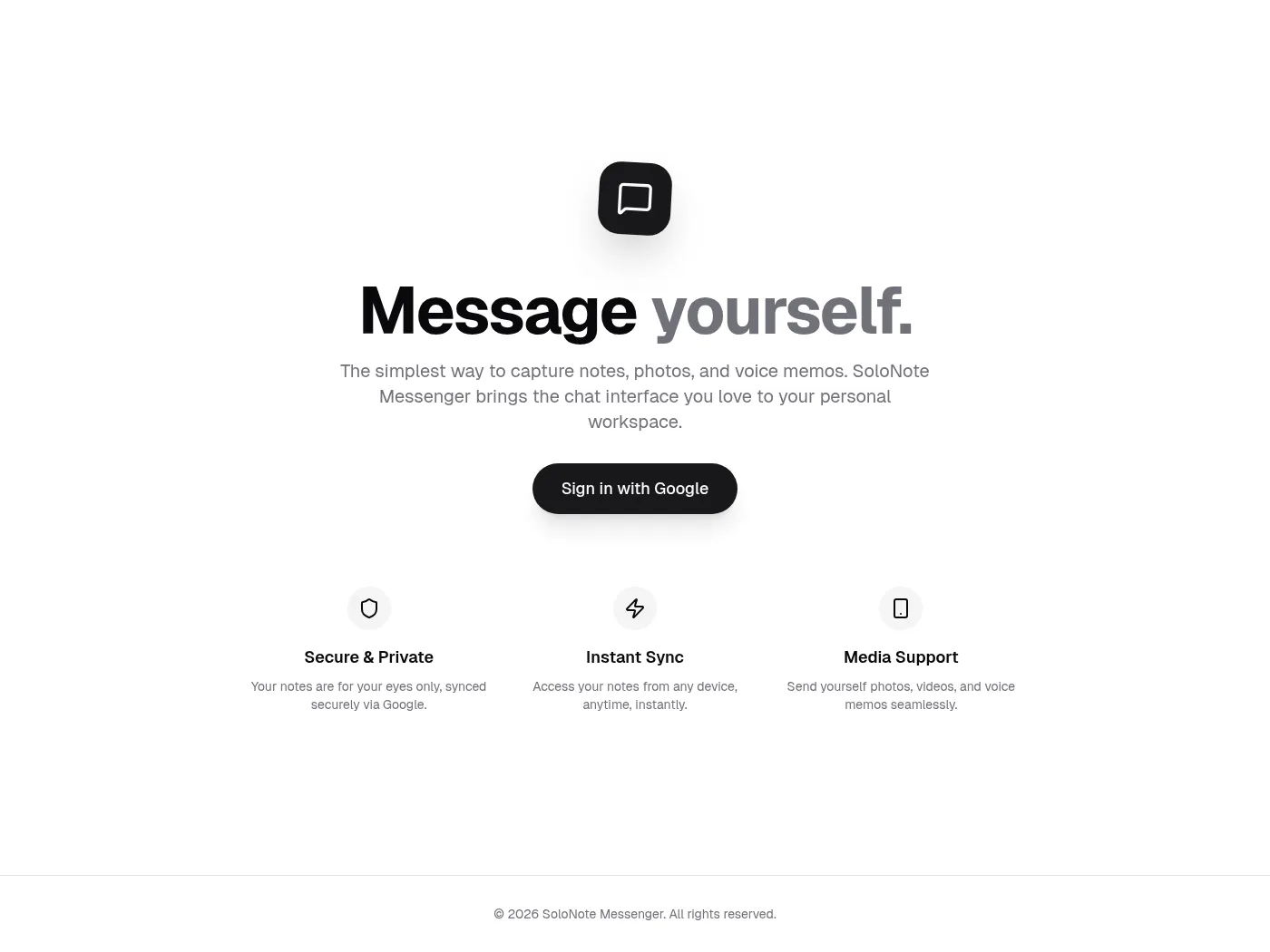 SoloNote Messenger