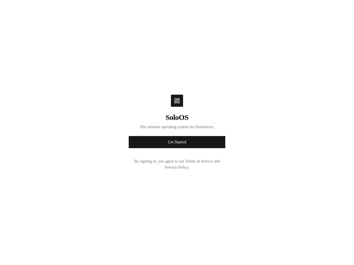 SoloOS SaaS Platform