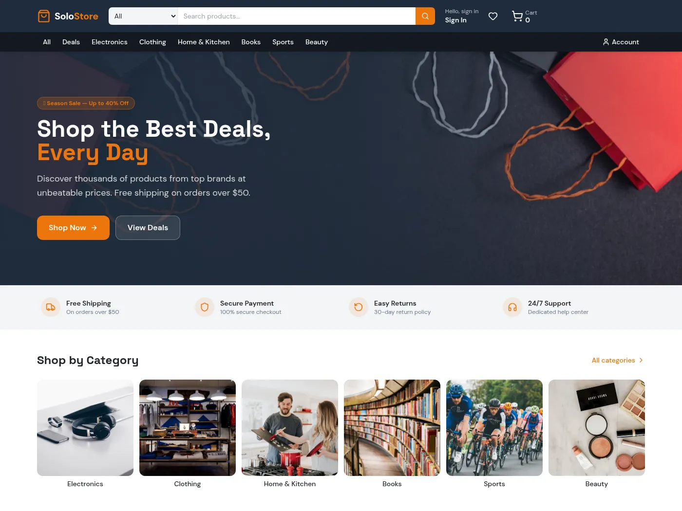 SoloStore E-Commerce