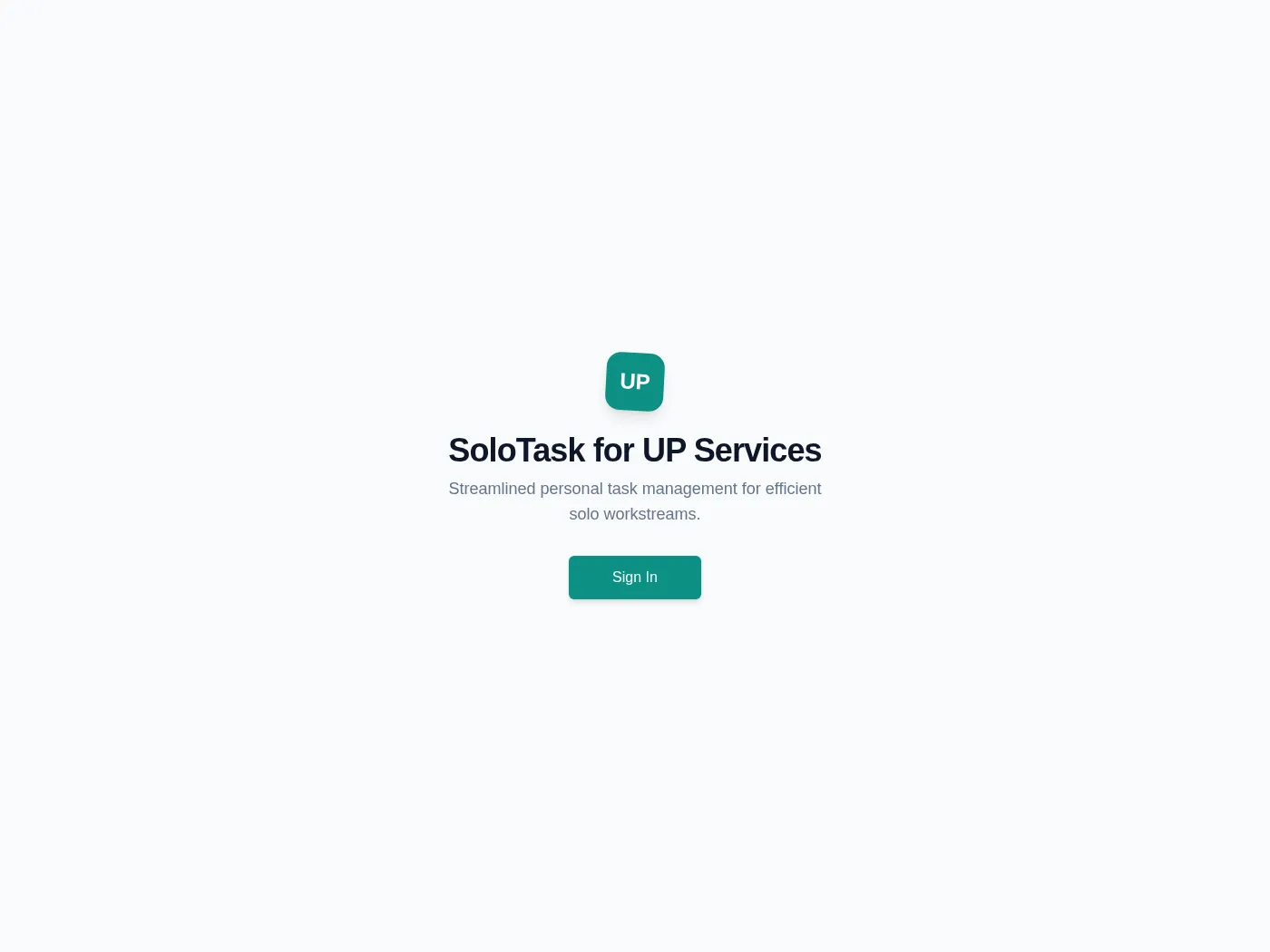 SoloTask for UP Services