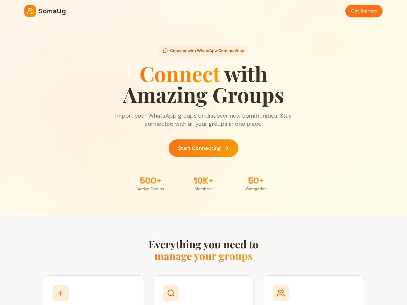 SomaUg Groups Connector