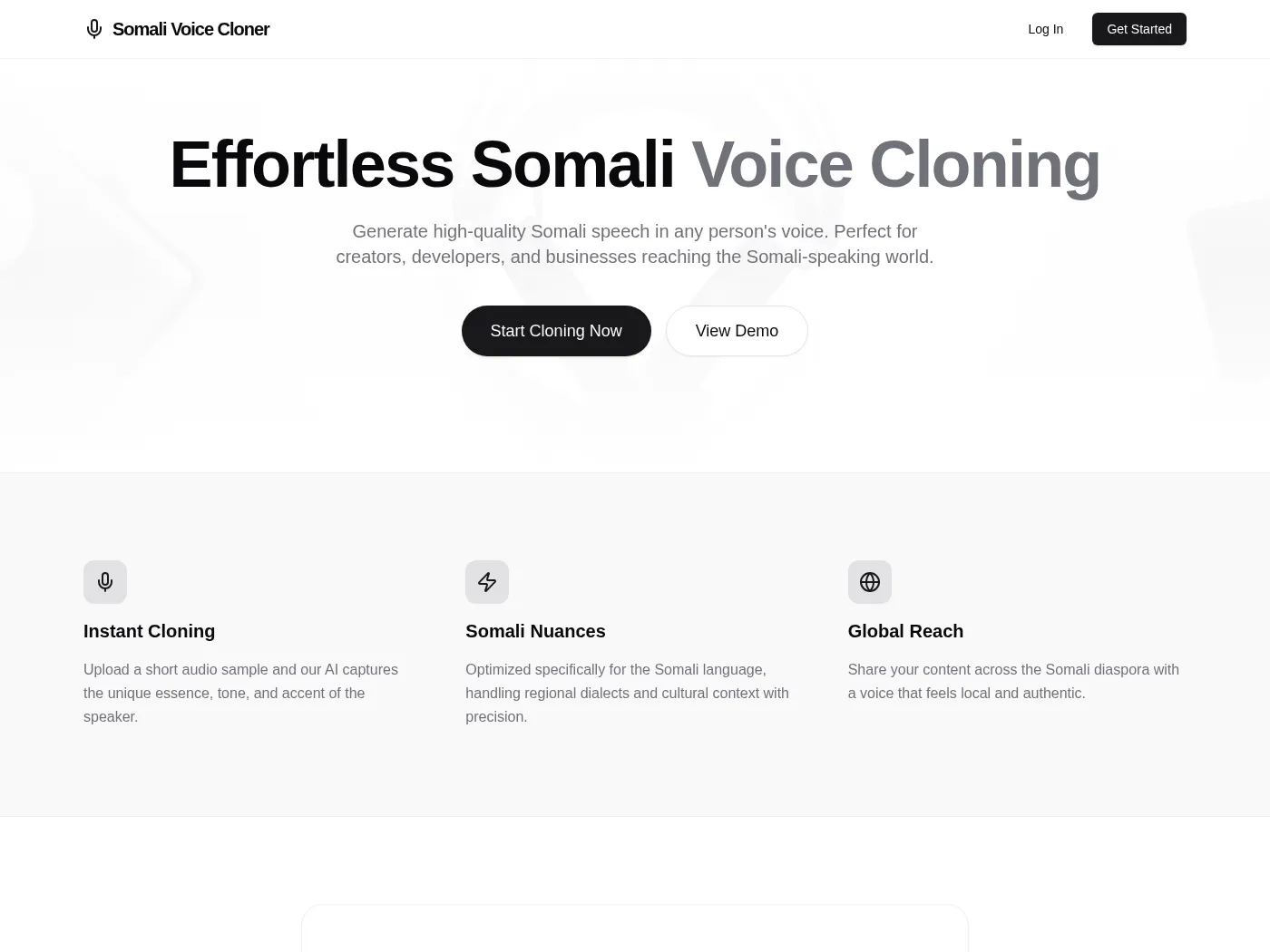 Somali Voice Cloner