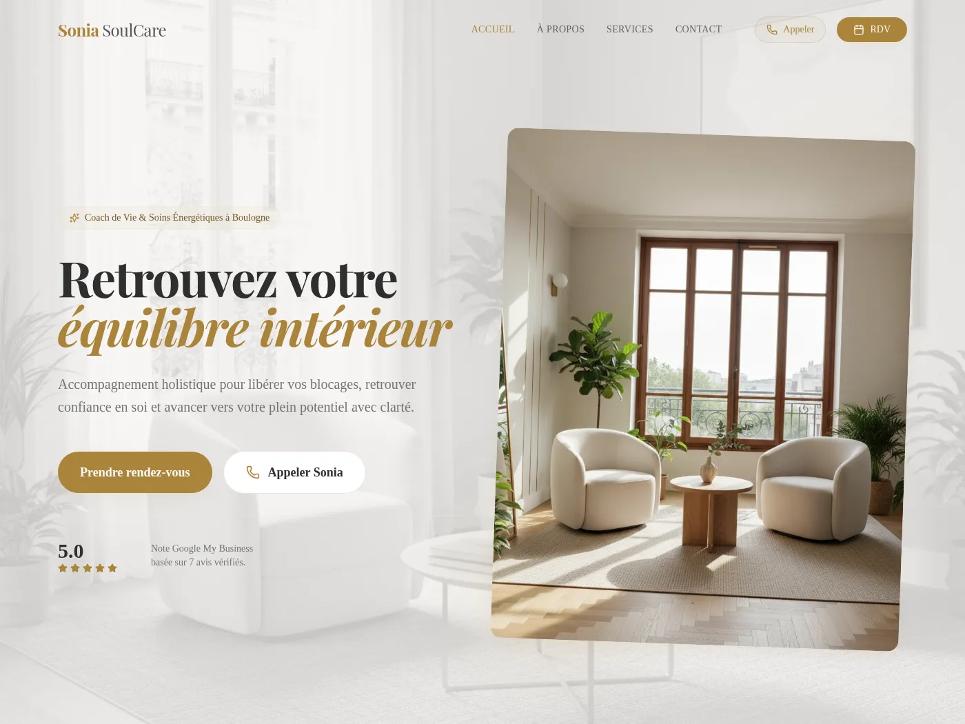 Sonia SoulCare Web Presence