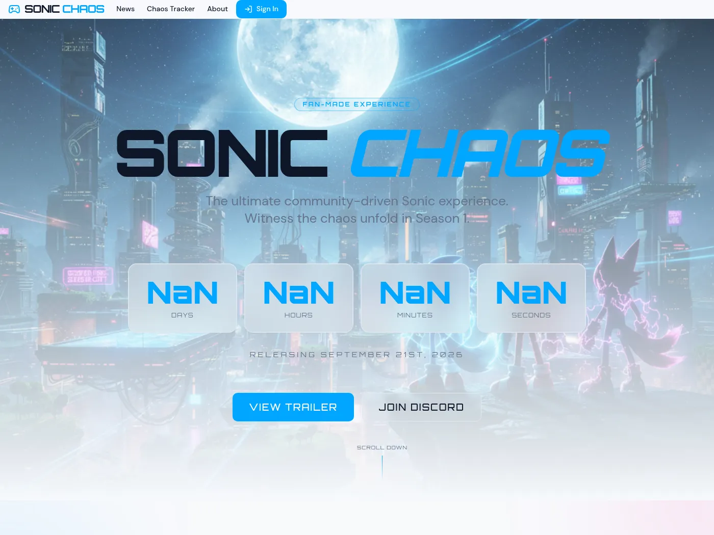 Sonic Chaos News Hub