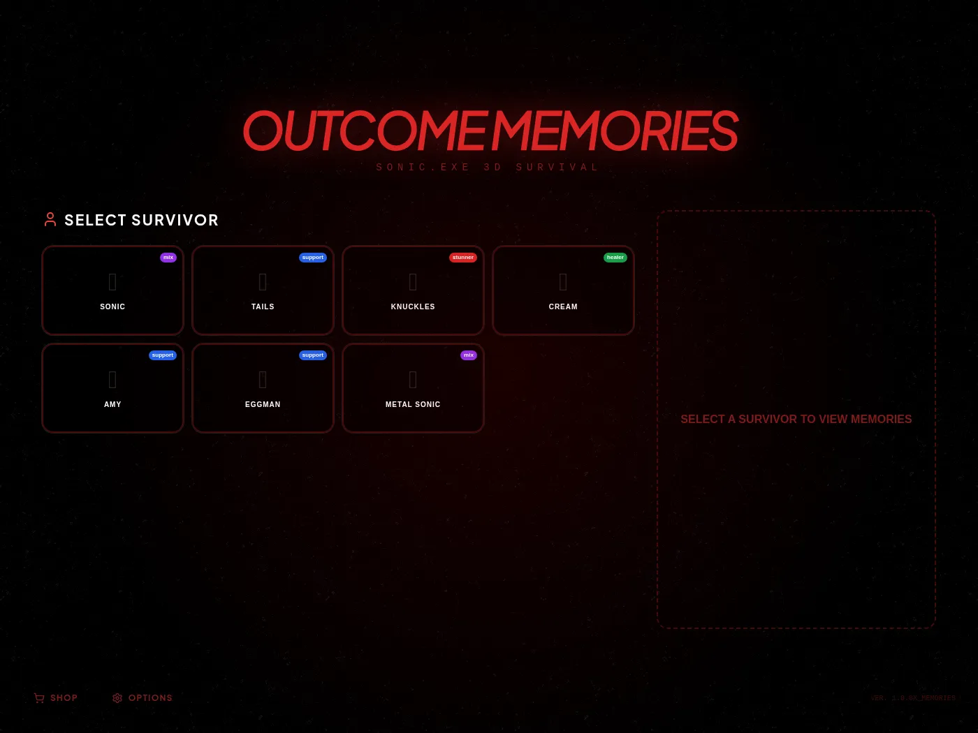 Sonic EXE: Outcome Memories