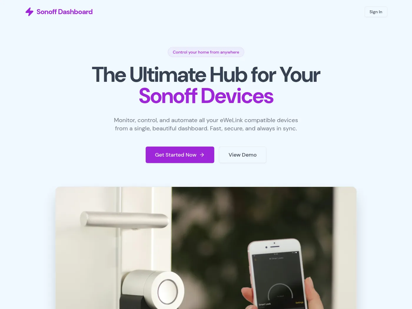 Sonoff Device Dashboard