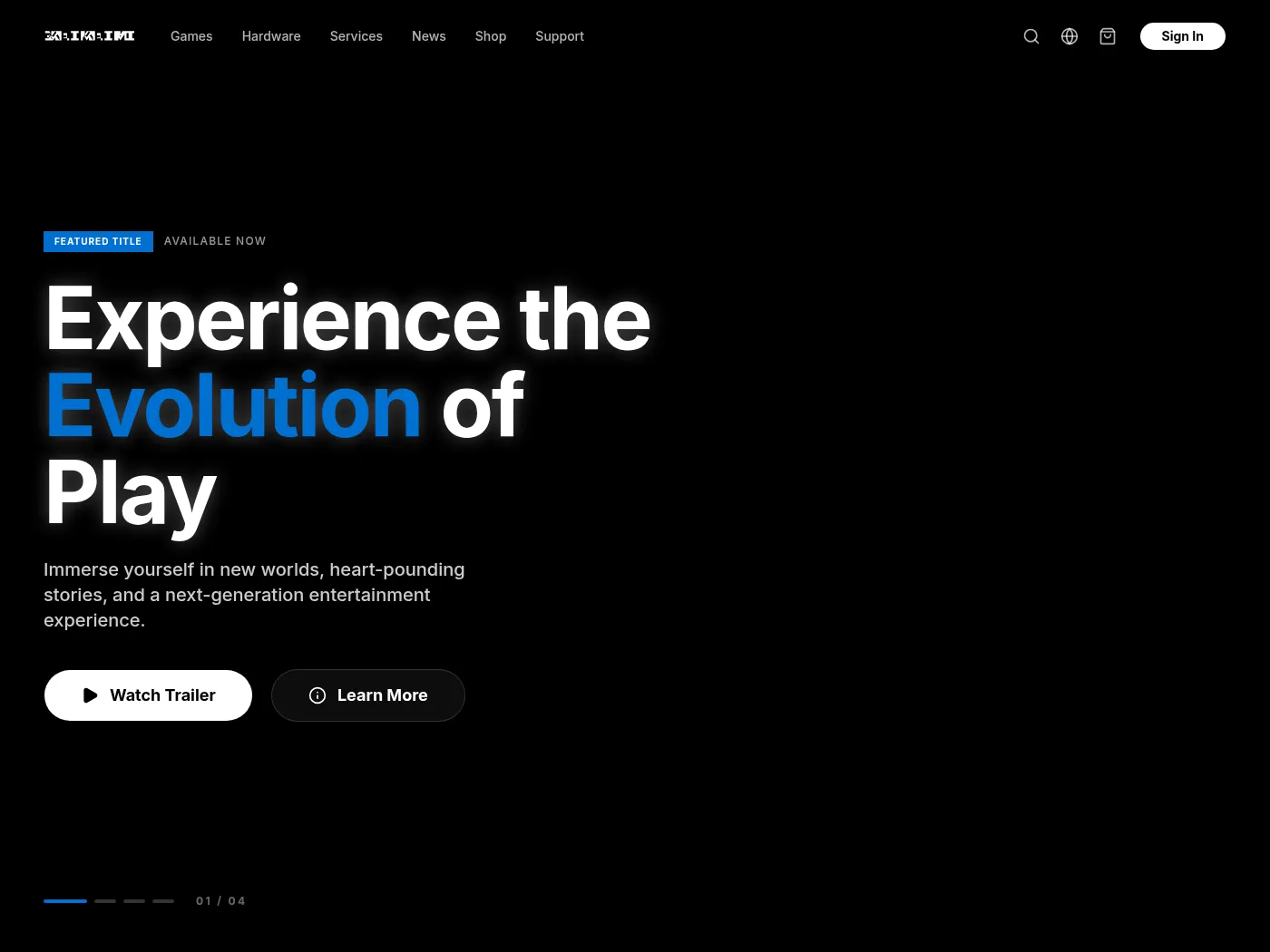 Sony Entertainment Template