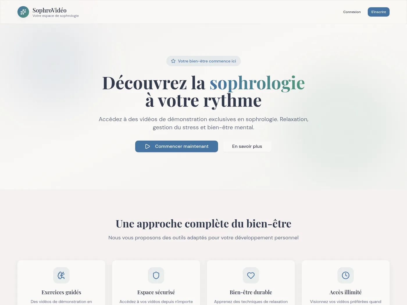 SophroVidéo Abonnement