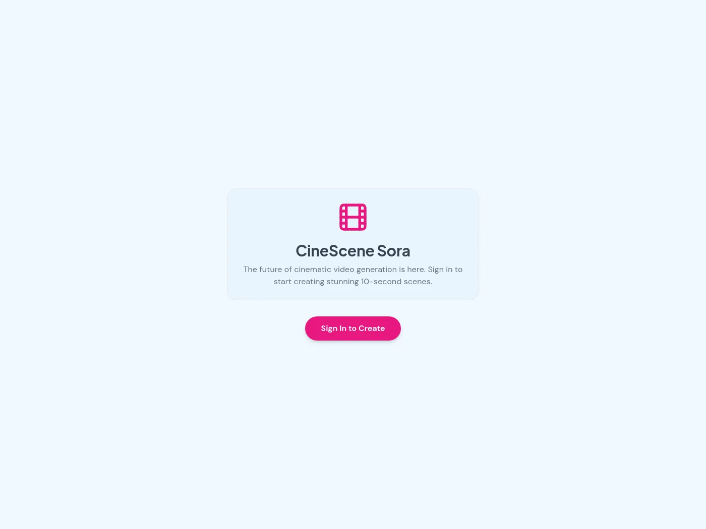 CineScene Sora Generator