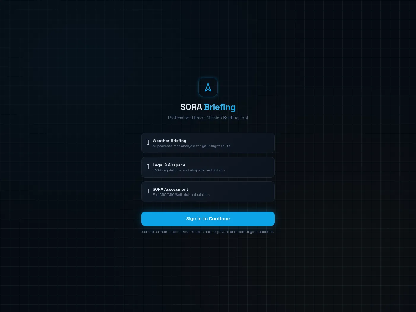 SORA Drone Briefing Tool