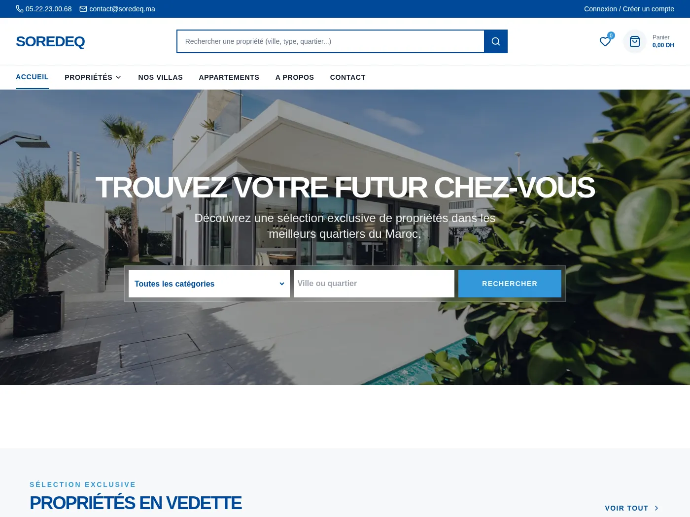 Soredeq Real Estate Site