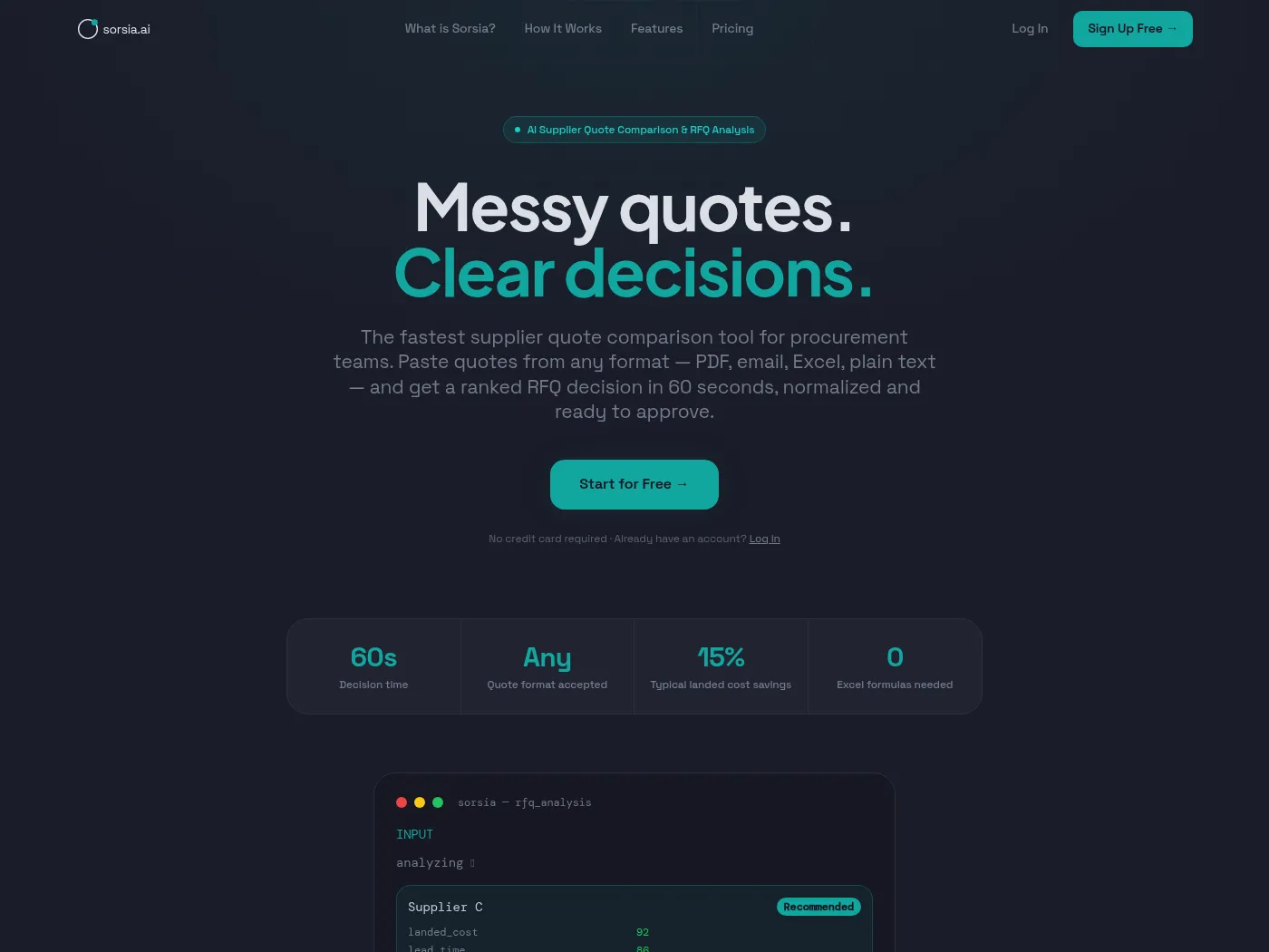 Sorsia.ai Website
