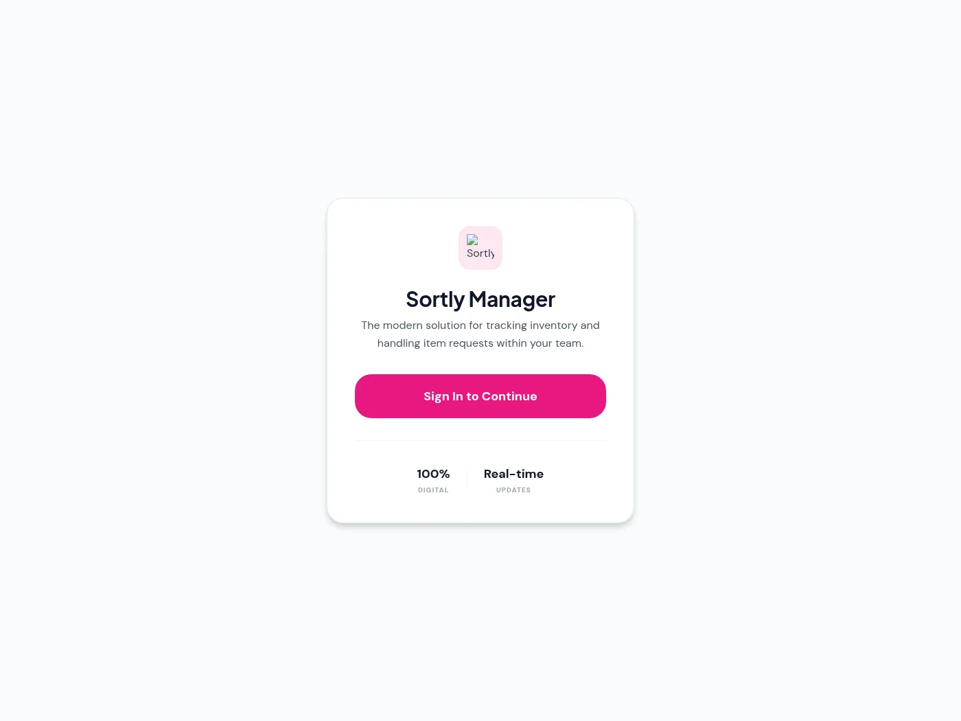 Sortly Request Manager
