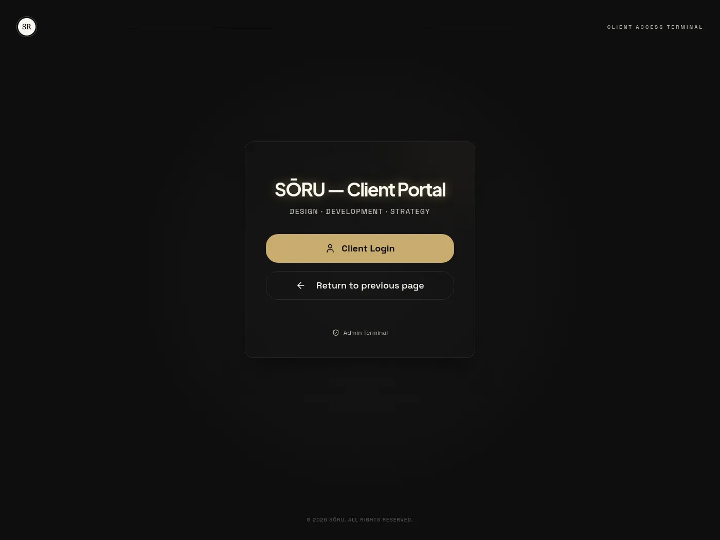 SŌRU Client Portal