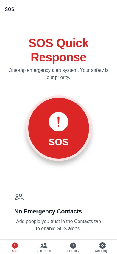 SOS Quick Response App