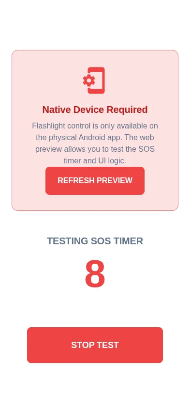 SOS Flash Alert