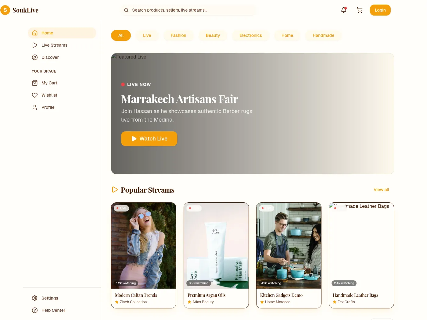 SoukLive Marketplace