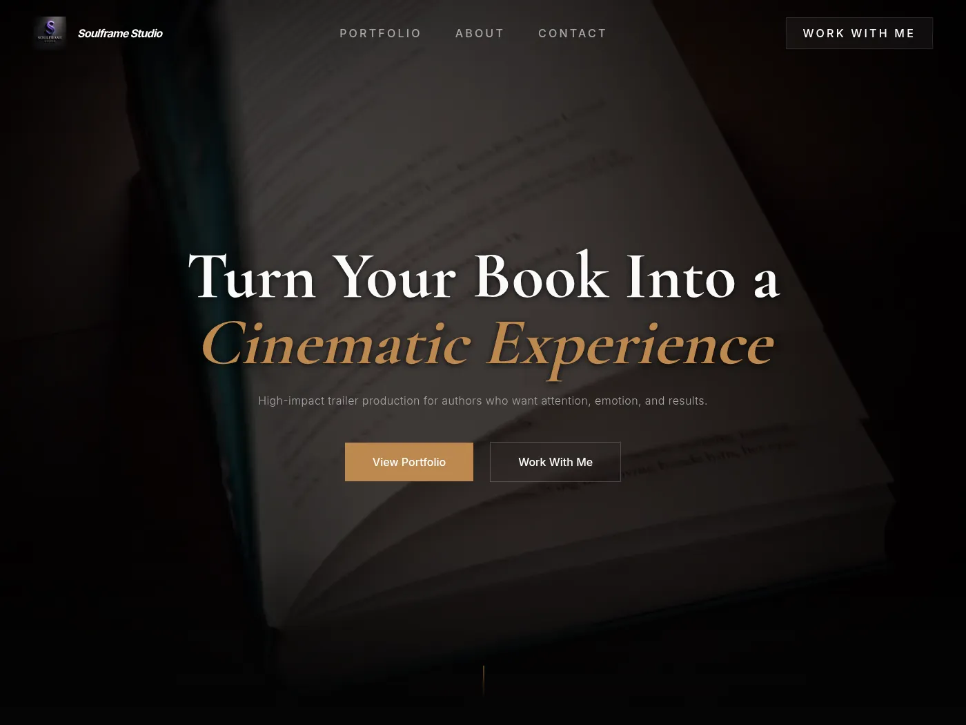 Soulframe Cinematic Site